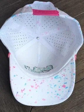 Shank It Golf | Accessories | Mens White Paint Splatter Golf Hat With ...